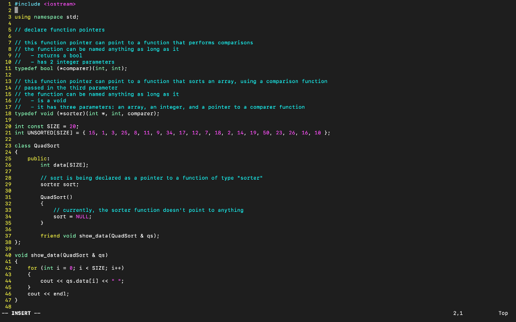 Need help with the following code IN C++ Follow the | Chegg.com