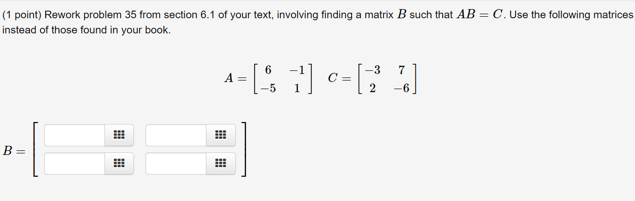 Solved 1 Point Rework Problem 35 From Section 6 1 Of Your