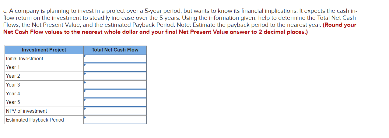 Solved For each requirement, change the values of the given | Chegg.com