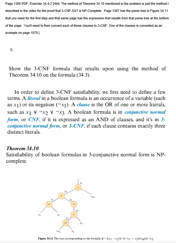 Solved Page 1390 PDF, Exercise 34.4-2 [Hint: The method of | Chegg.com