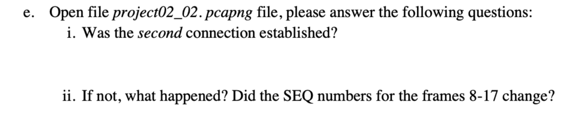 Solved e. Open file project02_02. pcapng file, please answer | Chegg.com
