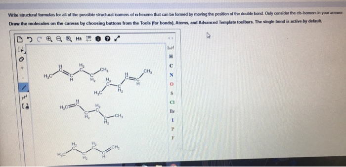 Solved Wite structural formulas for all of the possible | Chegg.com