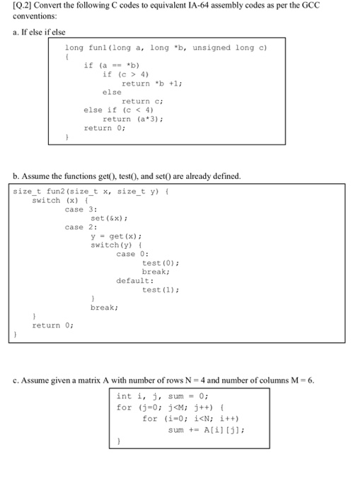 Q.1] Assume the following values are stored in memory | Chegg.com