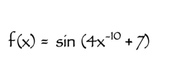 Solved f(x) = sin (4x+10 + 7) - | Chegg.com