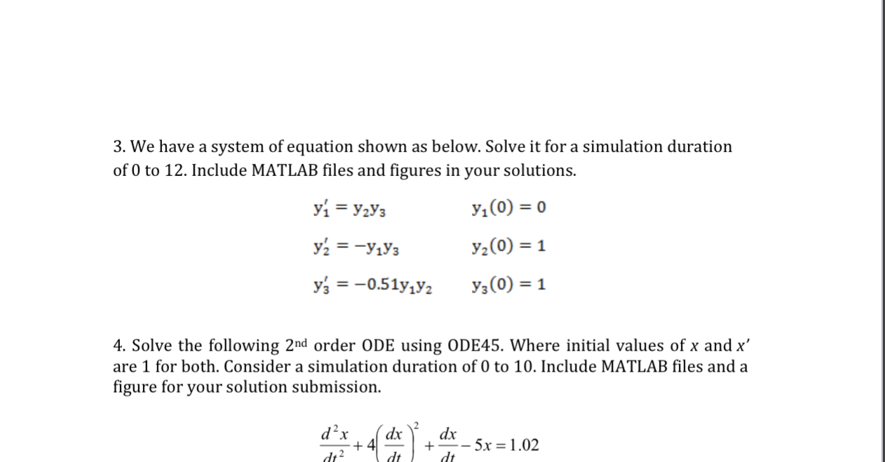 We have a system of equation shown as below. Solve it | Chegg.com