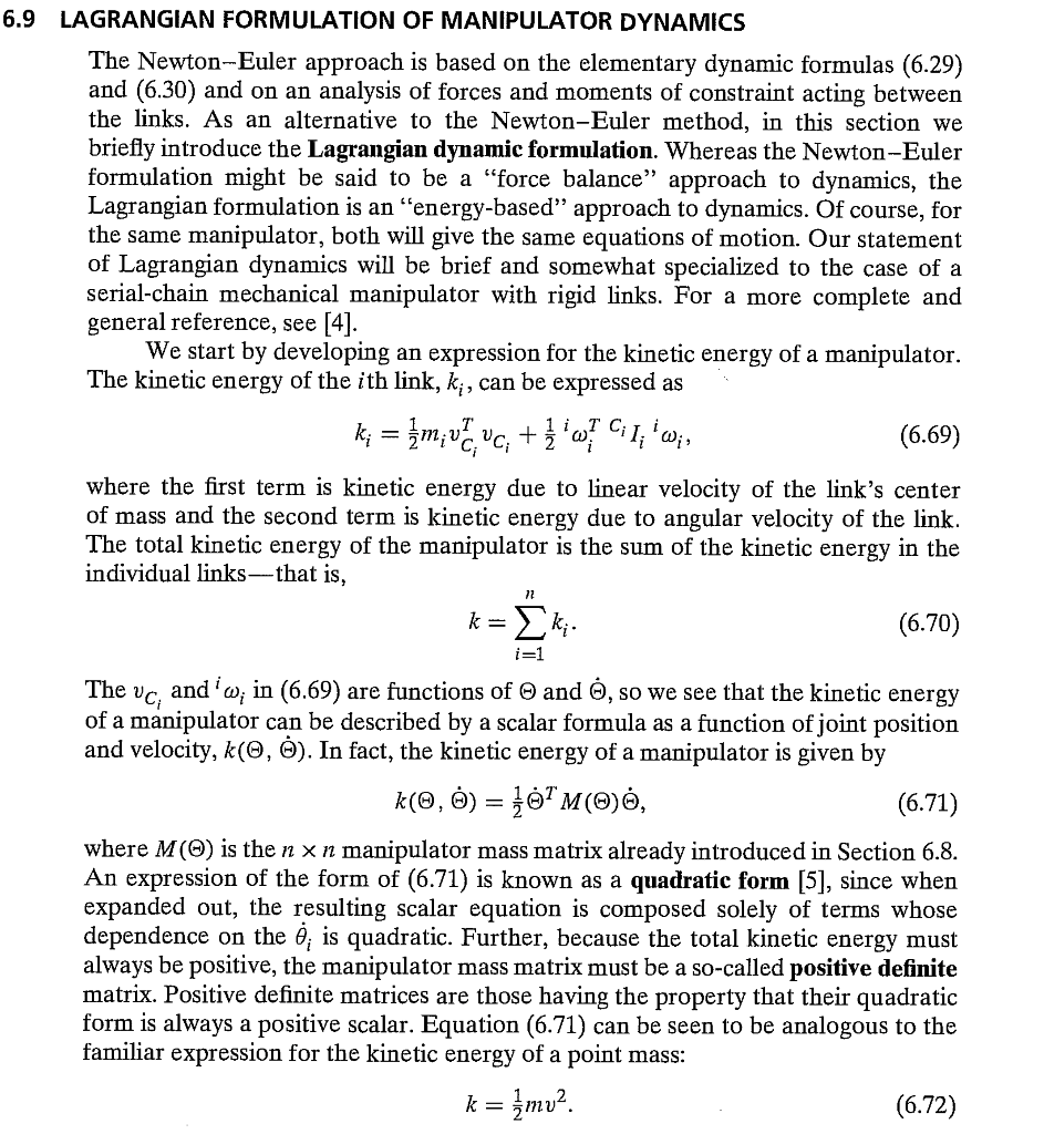 Solved 112 ไว 01 ( 82 121 1 6.9 LAGRANGIAN FORMULATION OF | Chegg.com