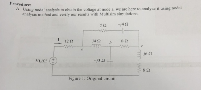 Solved Procedure: A. Using nodal analysis to obtain the | Chegg.com