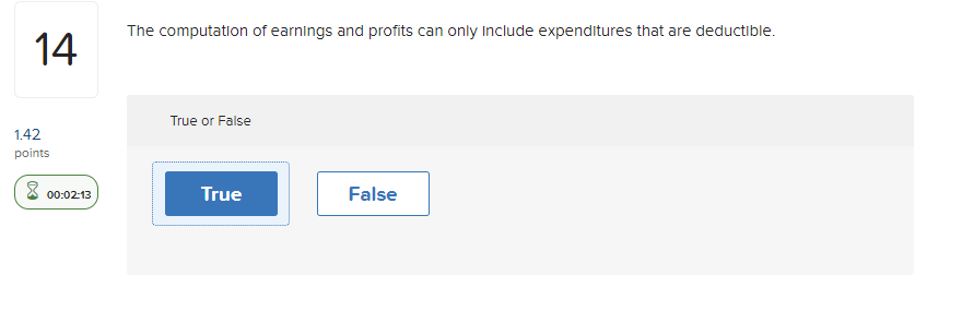 Solved 14The computation of earnings and profits can only | Chegg.com
