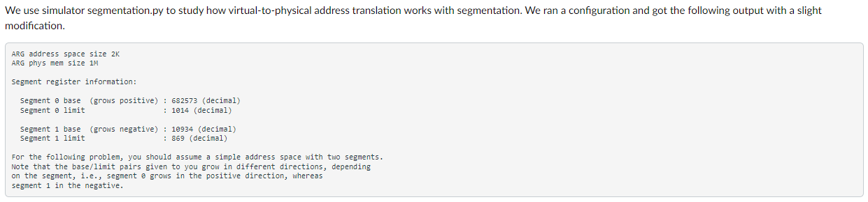 Solved For each Virtual Address (decimal), if it is an | Chegg.com