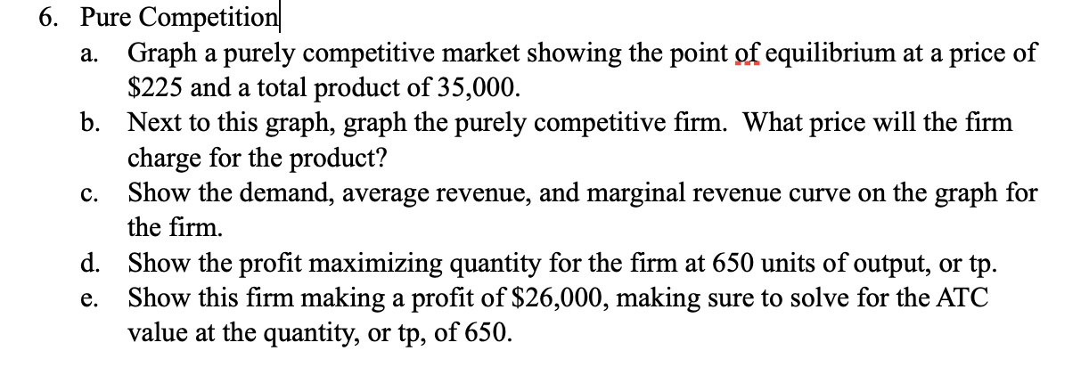 Solved a. Graph a purely competitive market showing the | Chegg.com