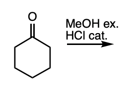 Solved MeOH ex HCl cat. | Chegg.com