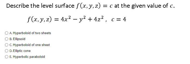 Solved Determine which of the following functions has the | Chegg.com