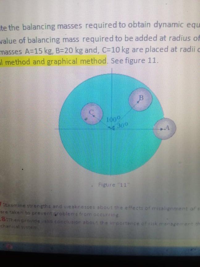 Solved Investigate the balancing masses required to obtain | Chegg.com