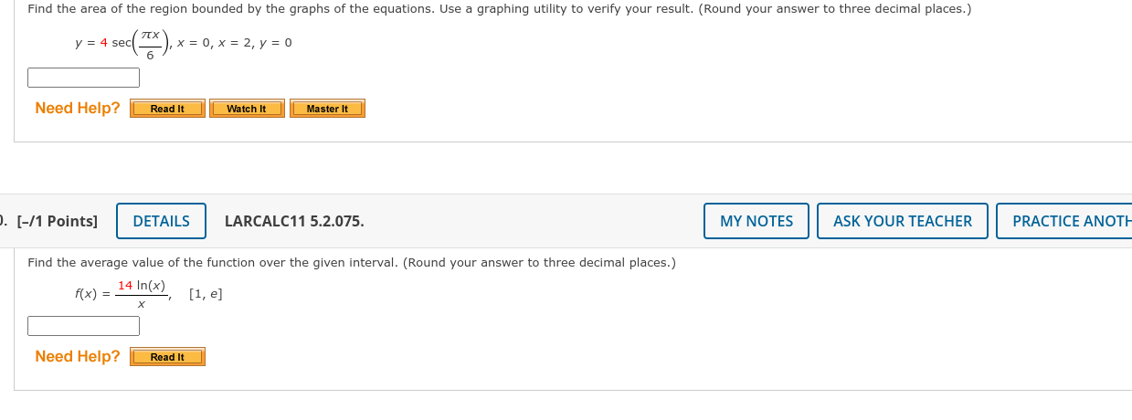 Solved Find The Area Of The Region Bounded By The Graphs Of