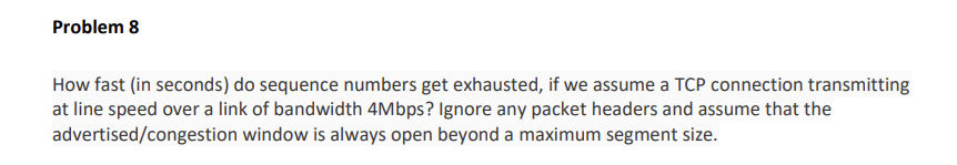 Solved How fast (in seconds) do sequence numbers get | Chegg.com