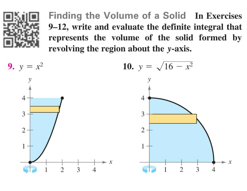 Solved Finding the Volume of a Solid In Exercises 9-12, | Chegg.com