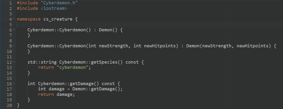 Solved It's messy that in the Balrog class's getDamage() | Chegg.com