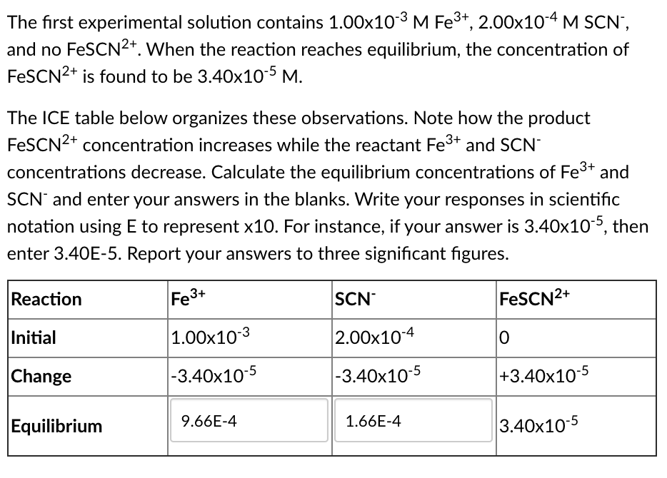 Solved Calculate the equilibrium constant, K, for each of | Chegg.com