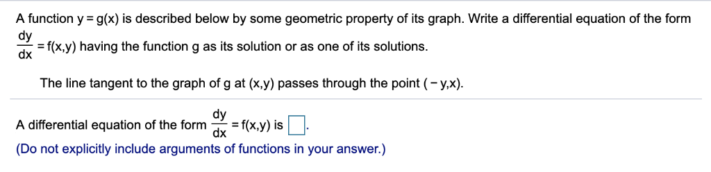Solved A function y g(x) is described below by some | Chegg.com