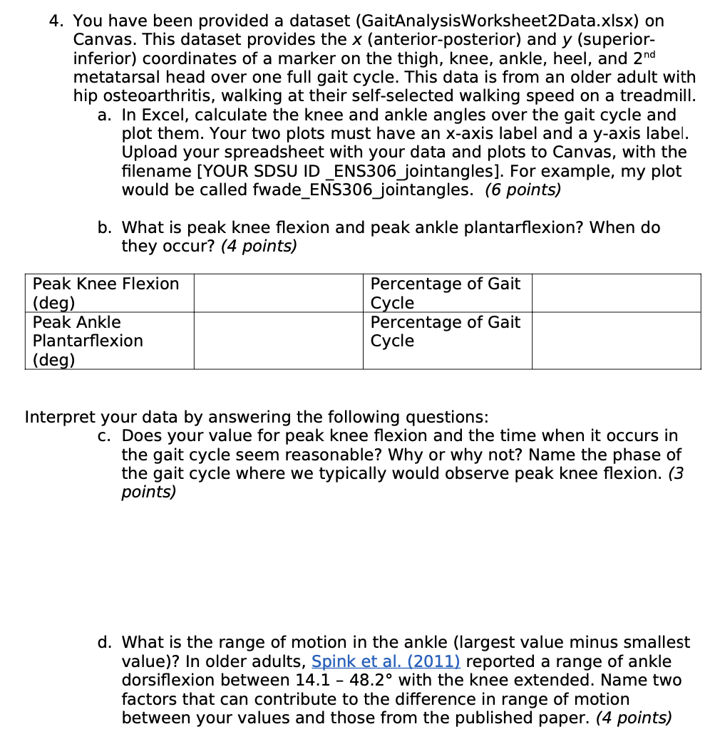 Solved 4. You have been provided a dataset | Chegg.com