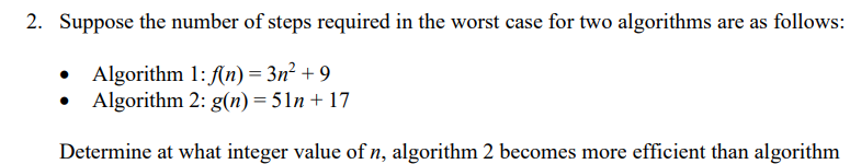 Solved Suppose the number of steps required in the worst | Chegg.com