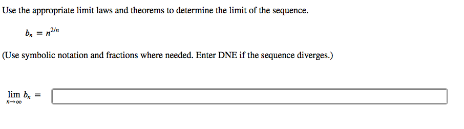 Solved Use the appropriate limit laws and theorems to | Chegg.com