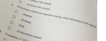 Solved Nerching of the cylinder Draft All allowances | Chegg.com