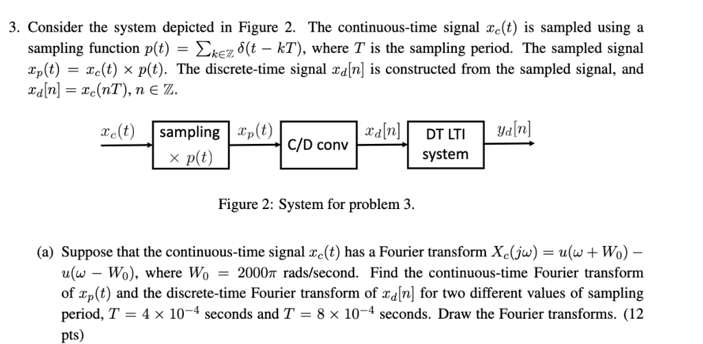 Solved 3. Consider the system depicted in Figure 2. The | Chegg.com