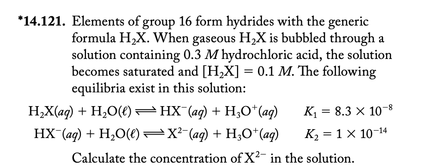 Solved *14.121. Elements of group 16 form hydrides with the | Chegg.com