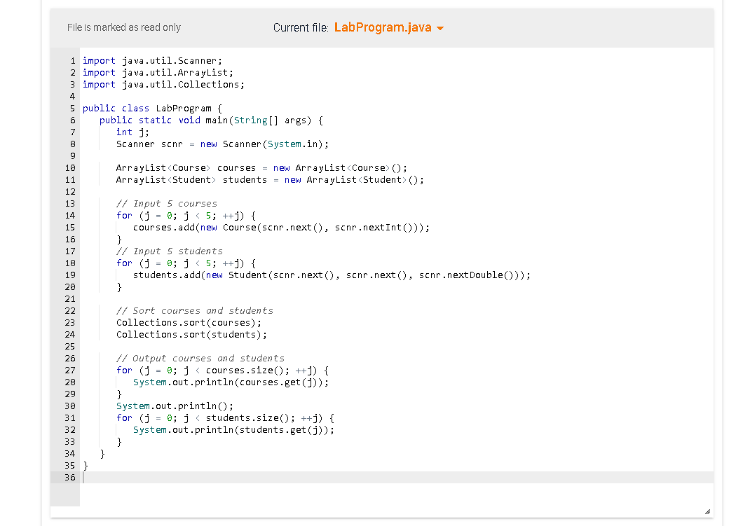 Solved 11.8 LAB: Students (generic class) Given | Chegg.com