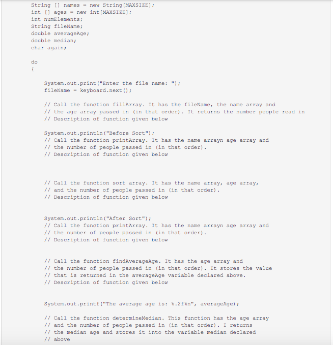 Solved 11.2 Load, Sort, Average, Median Array First create | Chegg.com