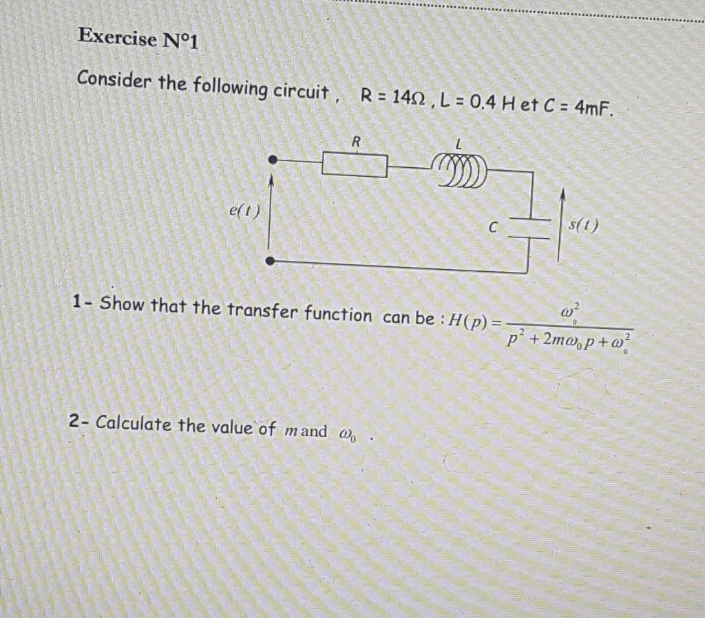 Solved Calculate the value of wo | Chegg.com