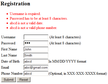 Solved In this assignment, you will develop a registration | Chegg.com