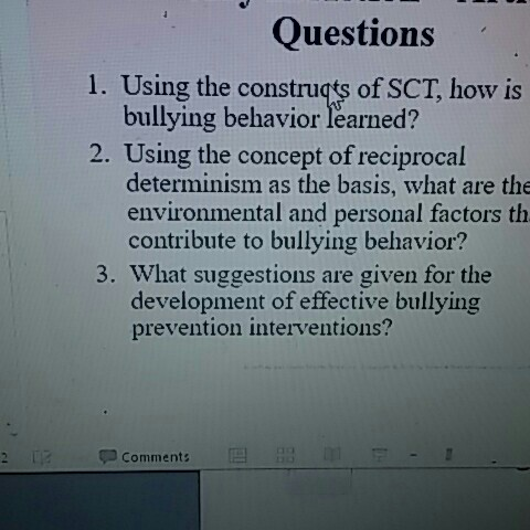 Solved Questions 1. Using the construgts of SCT, how is | Chegg.com
