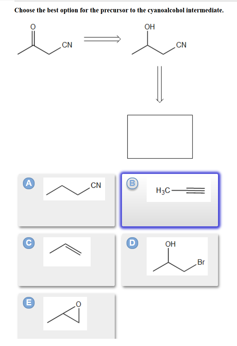 Solved Choose the best option for the precursor to the | Chegg.com