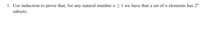 Solved 1. Use induction to prove that, for any natural | Chegg.com