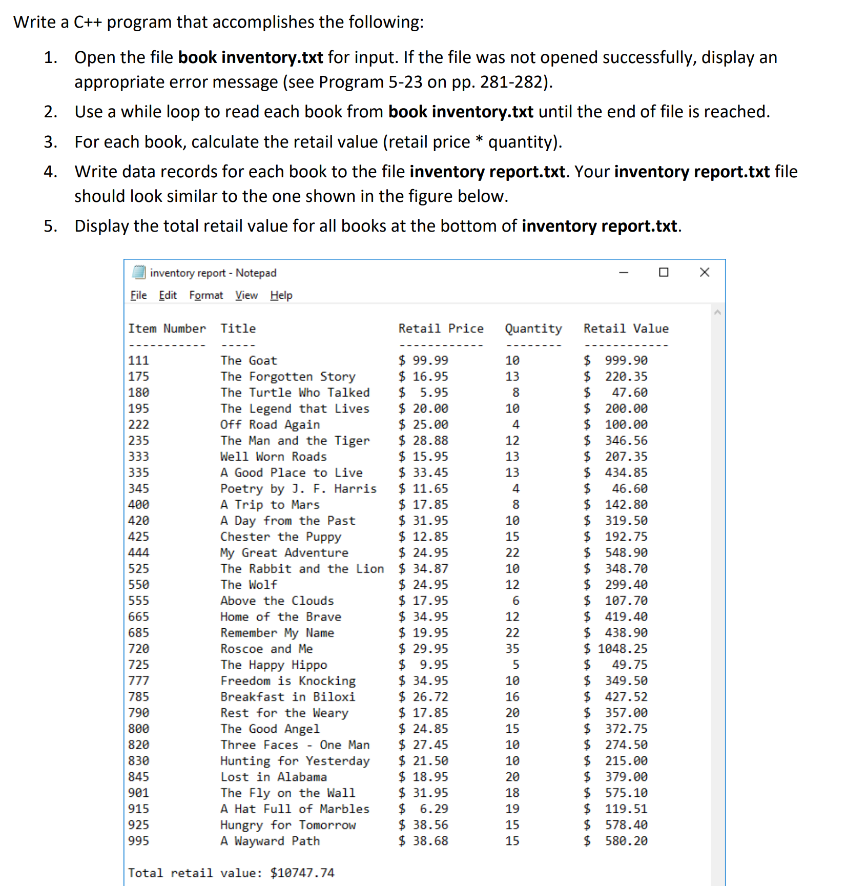 Solved I am needing help writing this program. There is no | Chegg.com