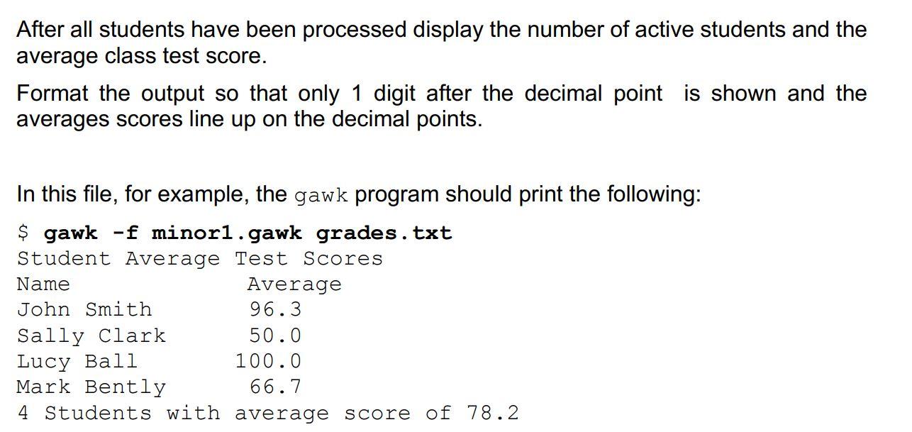 Gawk Programming In Linux Terminal Create A Gawk 