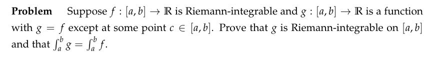 Solved Problem Suppose f : [a,b] → R is Riemann-integrable | Chegg.com