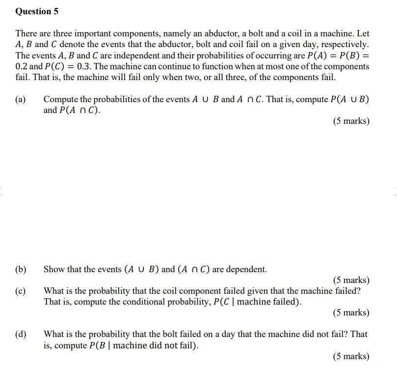 Solved There are three important components, namely an | Chegg.com