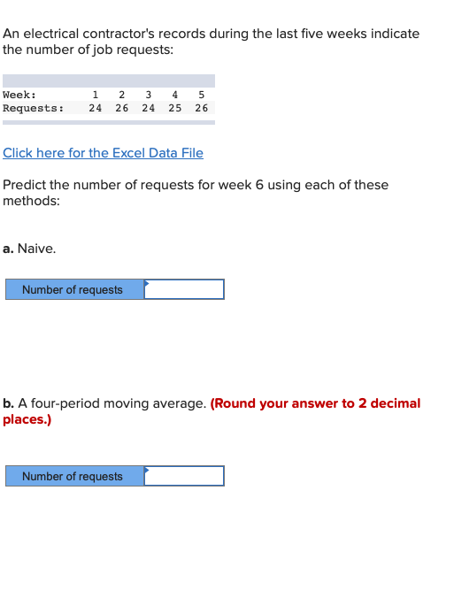 Solved An electrical contractor's records during the last | Chegg.com