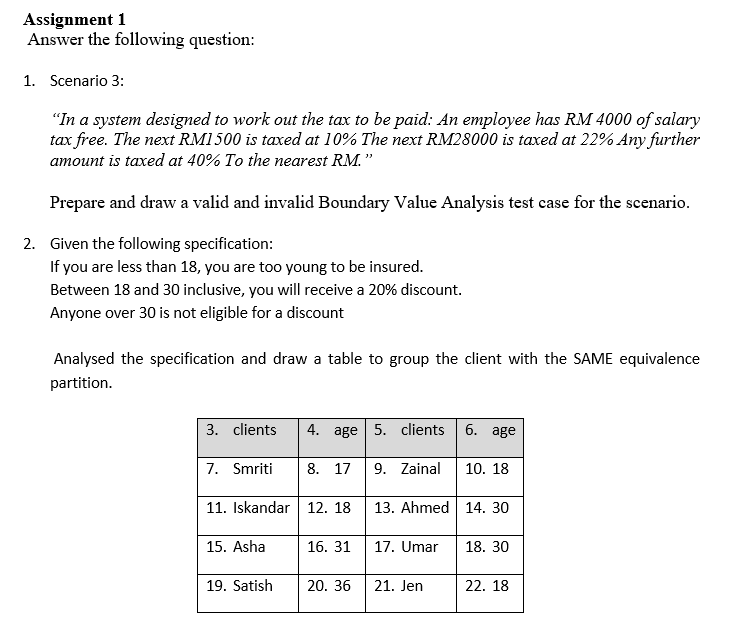 Solved Answer the following question: 1. Scenario 3: "In a | Chegg.com