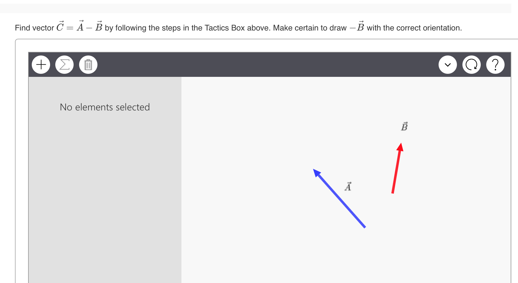 Solved Find vector C = A - B by following the steps in the | Chegg.com