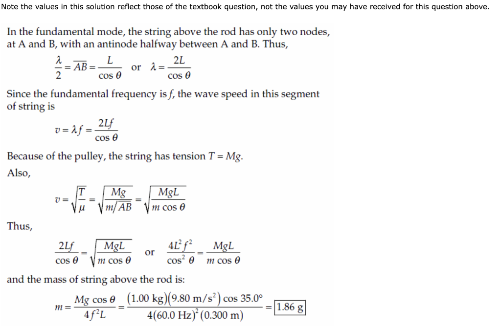 Solved A sphere of mass M=1.50 kg is supported by a string | Chegg.com