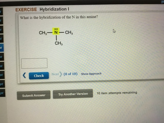 Solved EXERCISE Hybridization | What is the hybridization of | Chegg.com