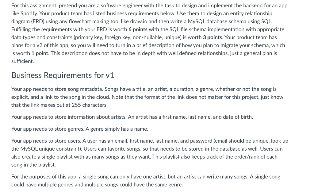 Solved For this assignment, pretend you are a software | Chegg.com