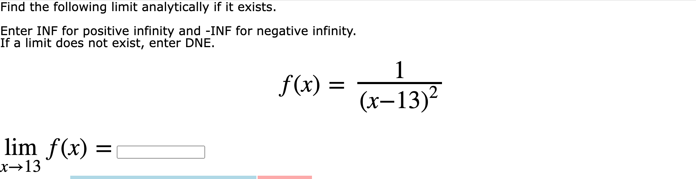 Solved If a limit does not exist, enter | Chegg.com