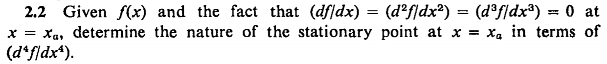 Solved Given f(x) and the fact that (df/dx) = (d2f/dx2) = | Chegg.com