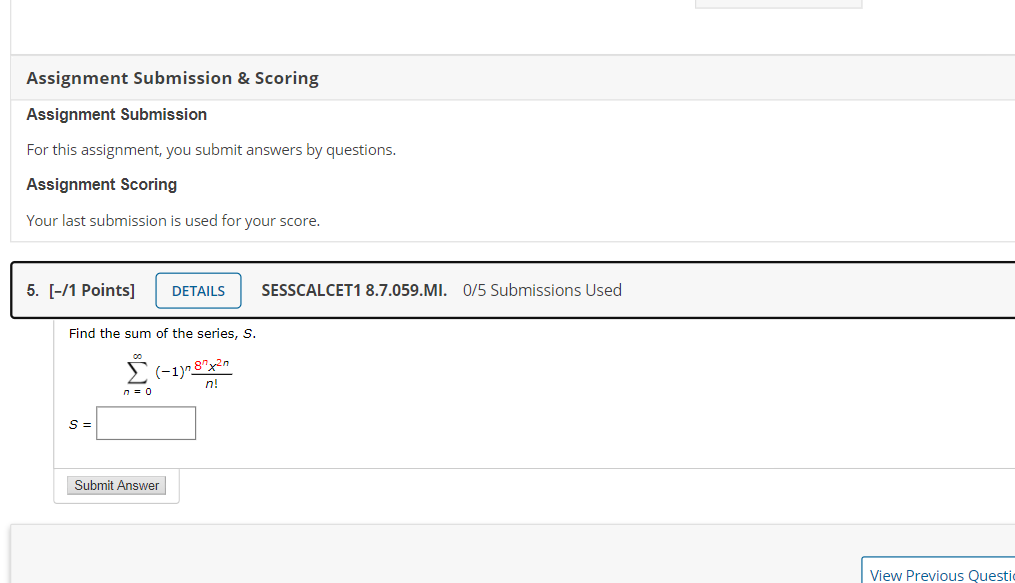 Solved Assignment Submission & Scoring Assignment Submission | Chegg.com