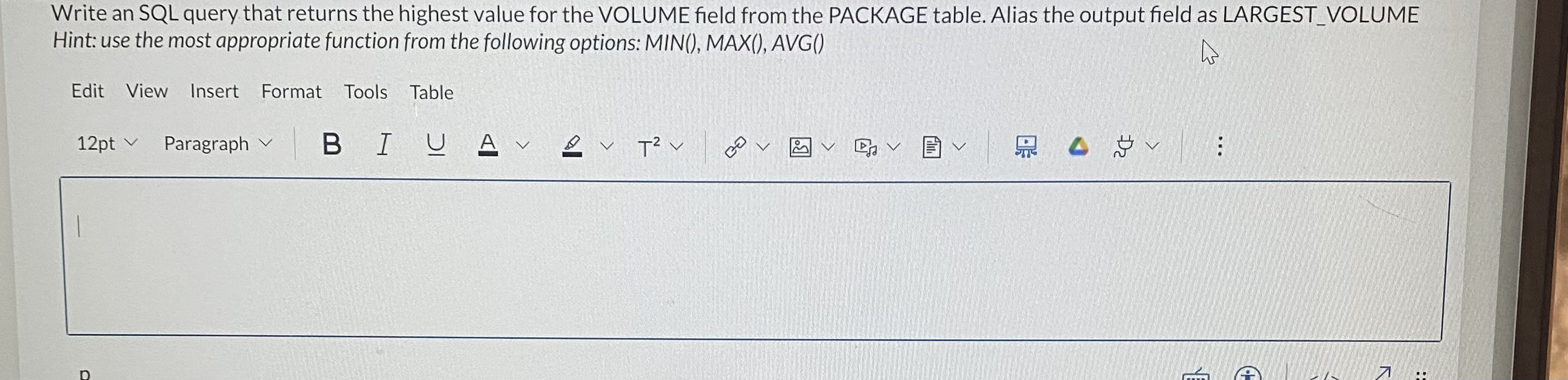 Solved Fill in the blanks below for a query that returns the | Chegg.com